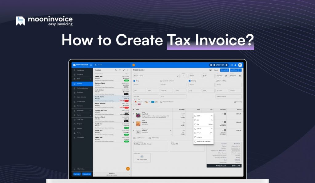 What is a Tax Invoice: Meaning, Types, and Example