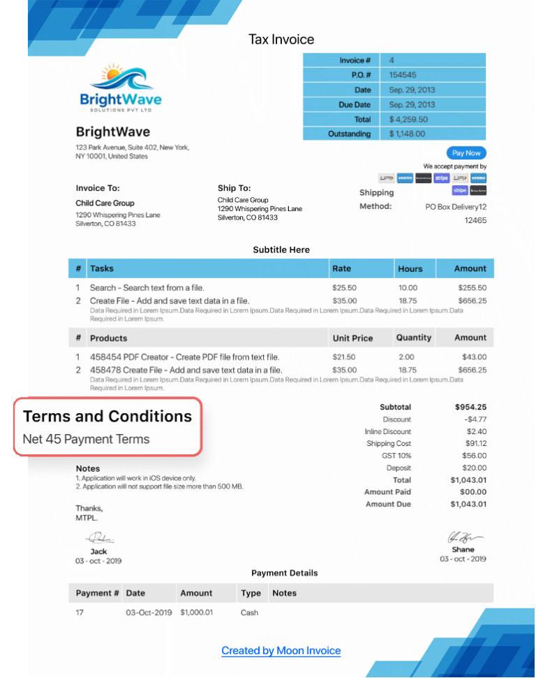 Understand Net 45 Payment Terms: Calculation & Example