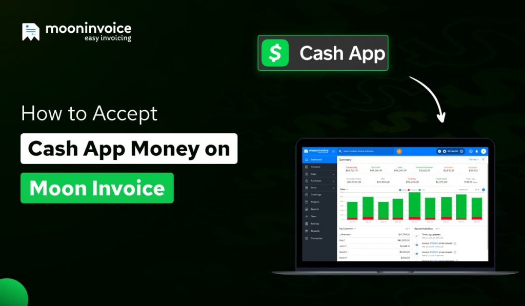 How to Receive Money From Cash App on Moon Invoice